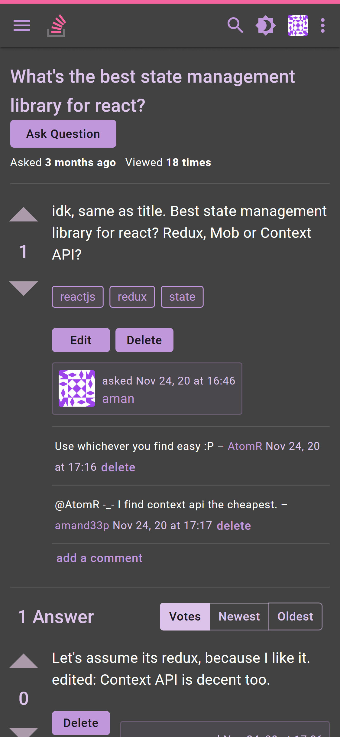 Amandeep S. | Full-stack Developer