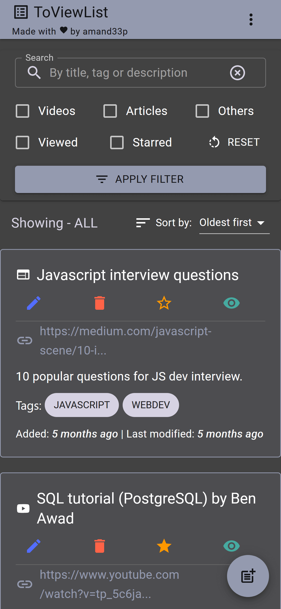 Amandeep S. | Full-stack Developer